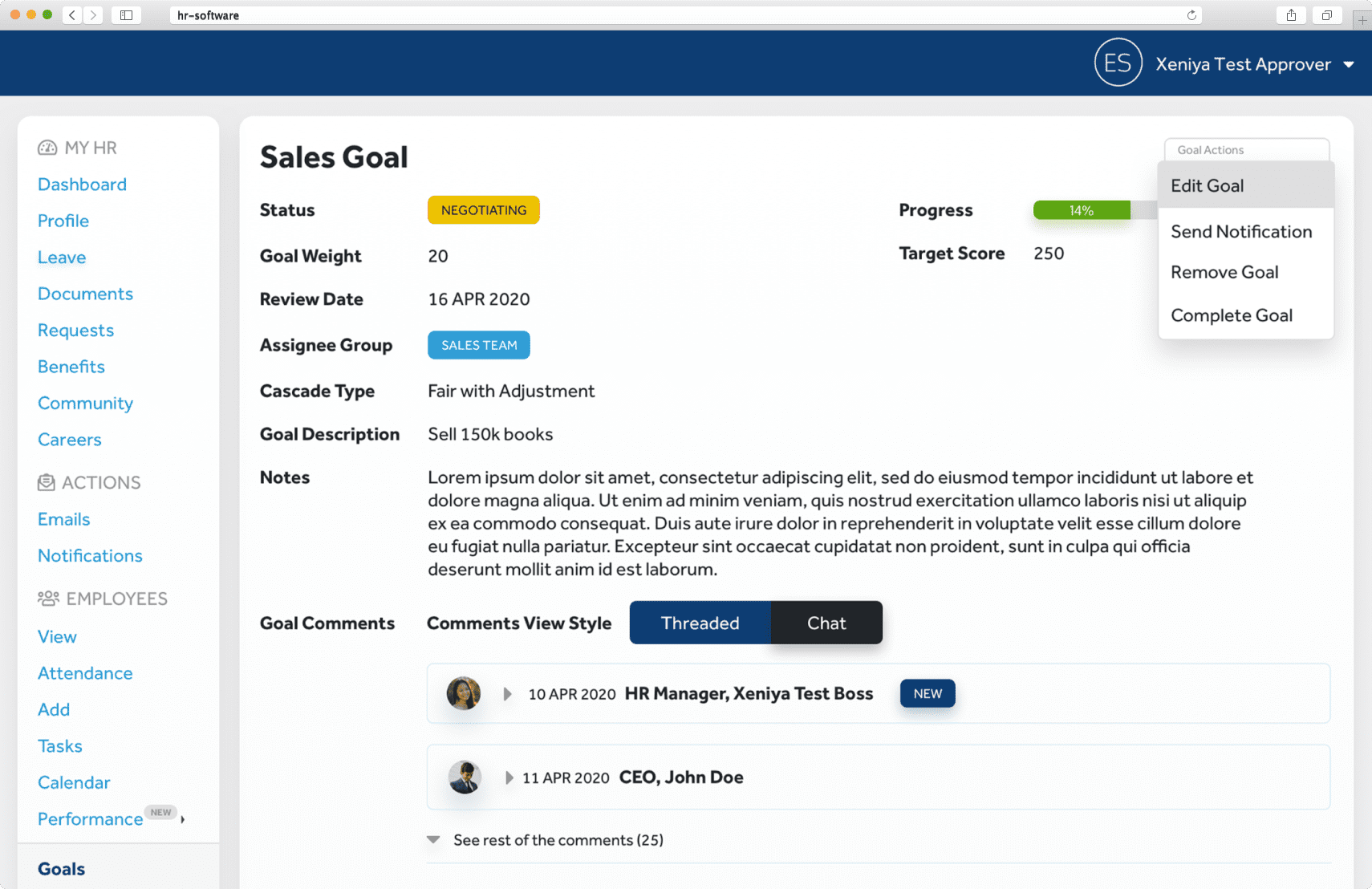 HR Software (NDA) - Bamboo Agile Portfolio